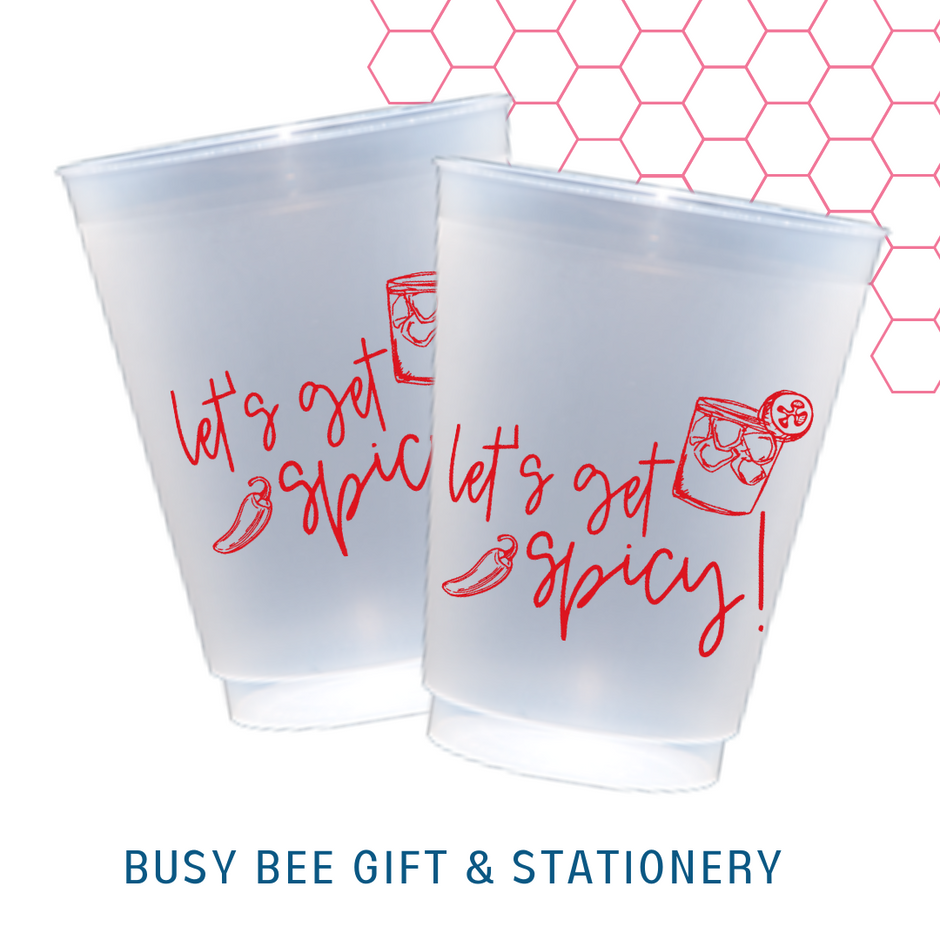Personalized Frosted Cups | Busy Bee Gift
