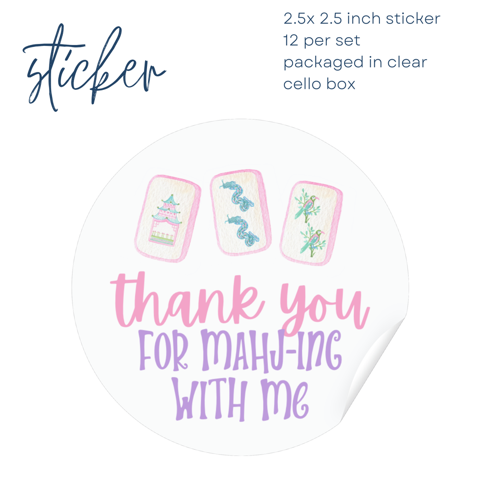 Bam Let's Mahj Collection | Mahjong Stationery, Napkins, Cups, & More!