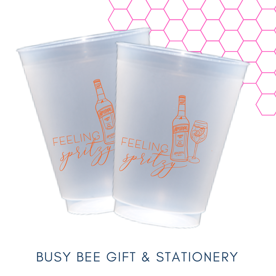 Personalized Frosted Cups | Busy Bee Gift
