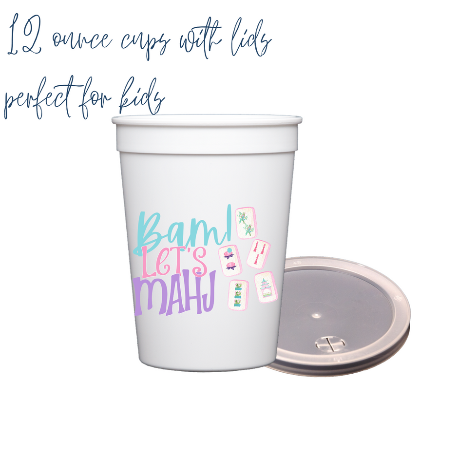 Bam Let's Mahj Collection | Mahjong Stationery, Napkins, Cups, & More!