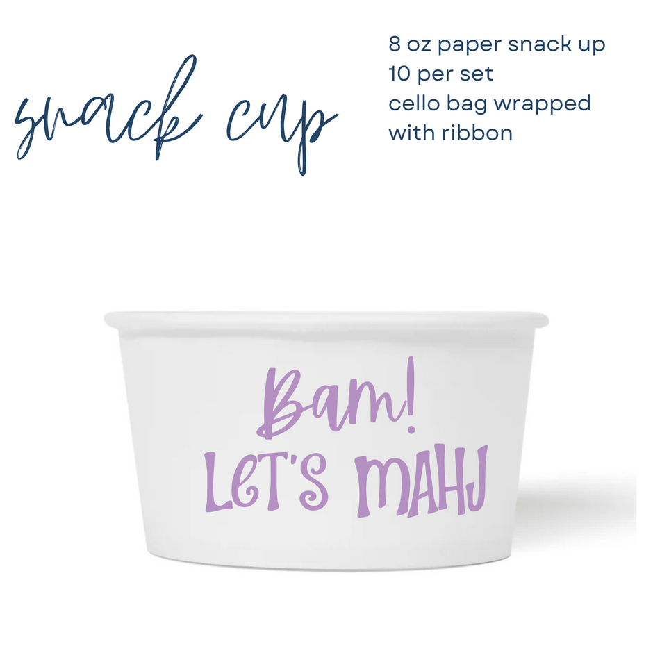 Bam Let's Mahj Collection | Mahjong Stationery, Napkins, Cups, & More!